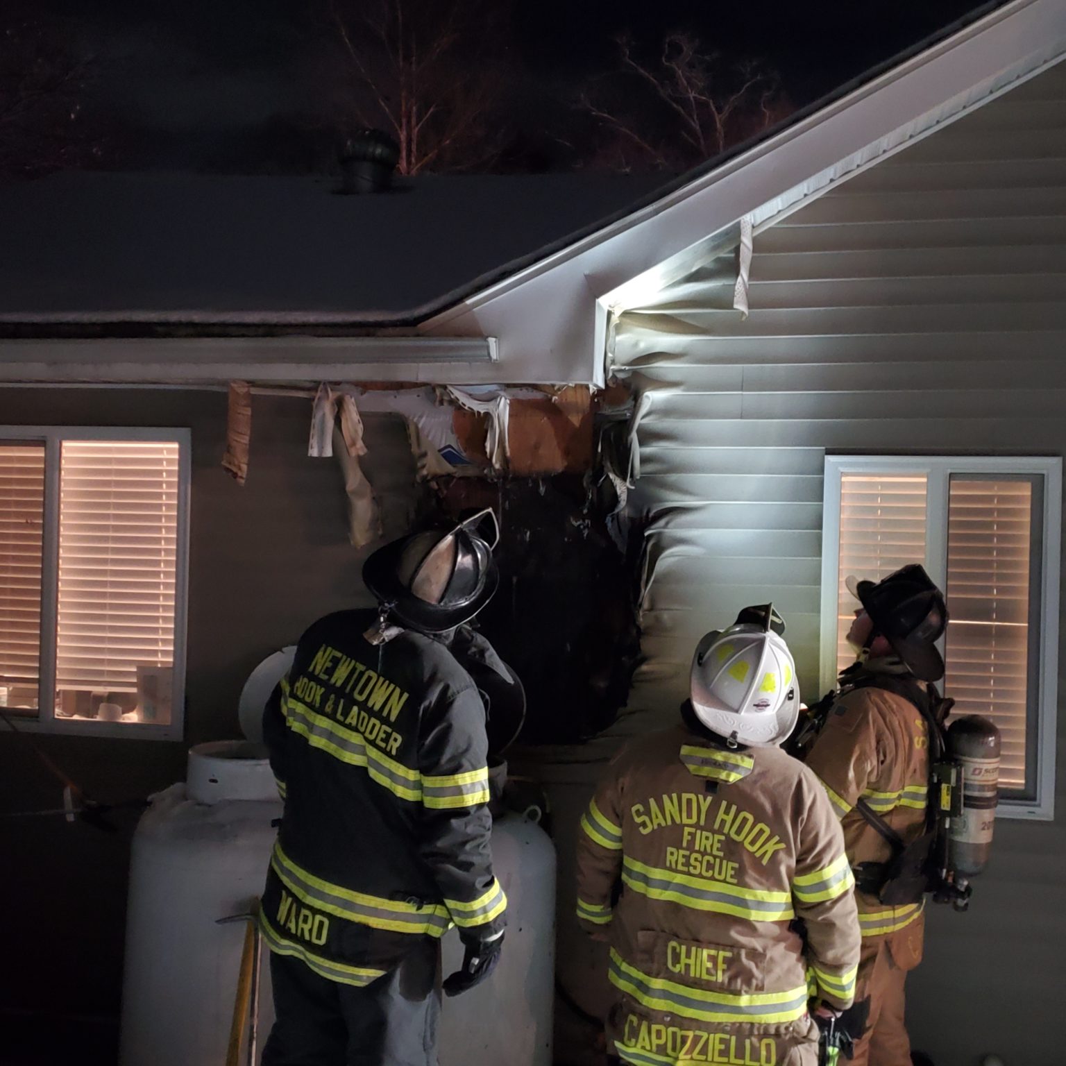 Propane Tank Fire Creates Minor Damage To Home Exterior - Sandy Hook ...